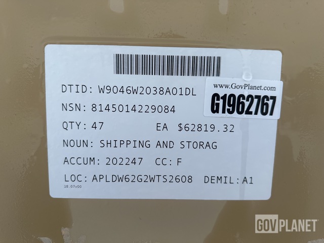Surplus AAR Mobility Systems ISU 96 RC Storage Container in Doyle ...