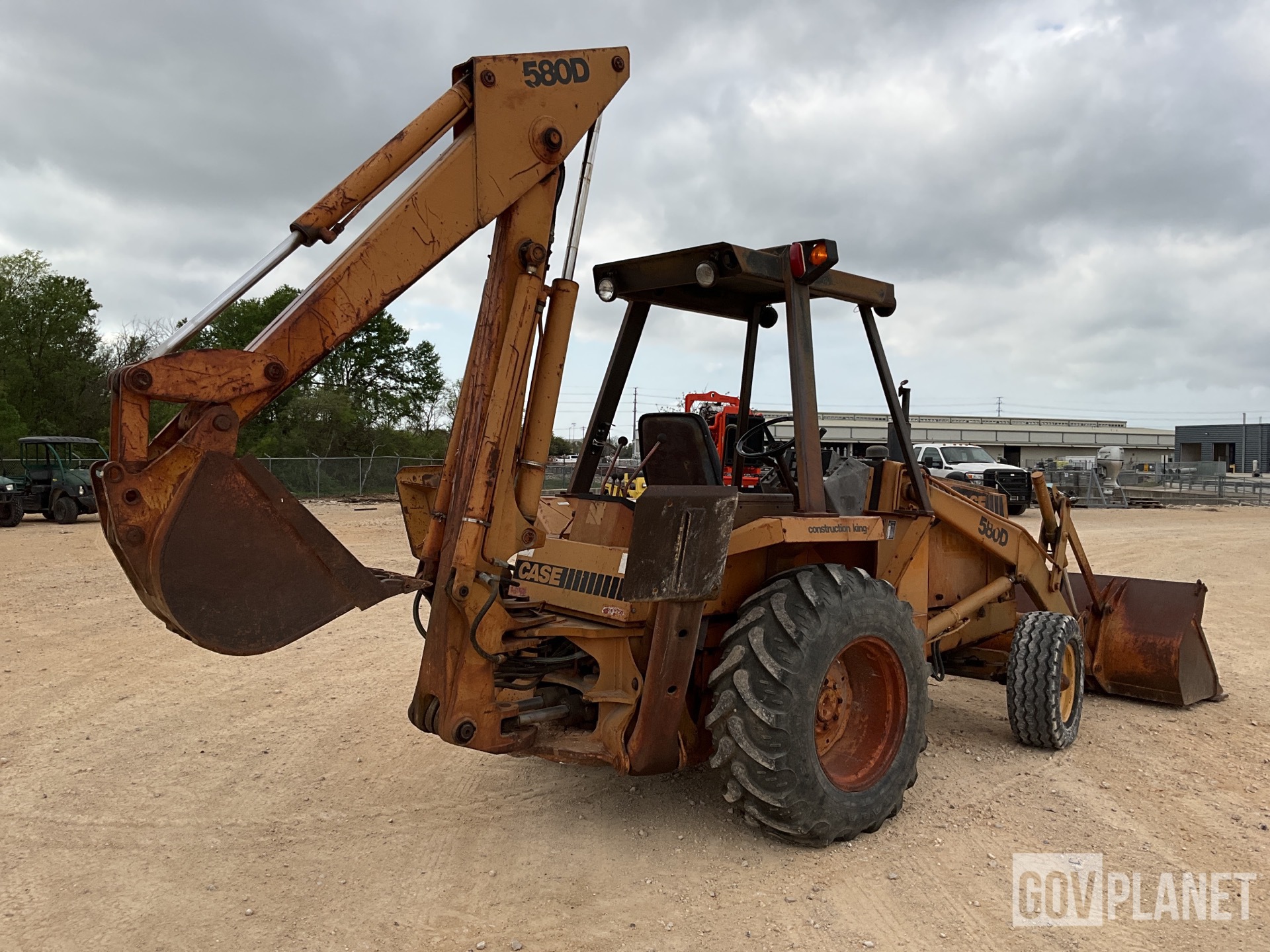 Case Backhoe Digging