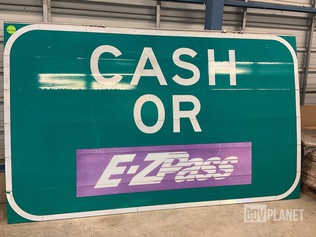 E-Z Pass Road Sign 10 Ft x 6 Ft in Coal Center, Pennsylvania, United ...