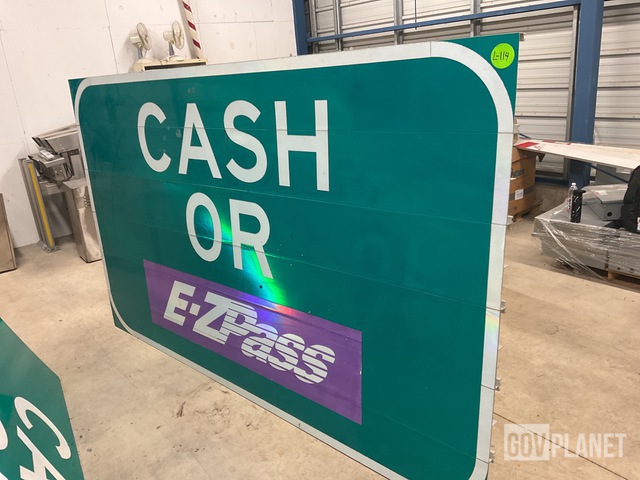 E-Z Pass Road Sign 10 Ft x 6 Ft in Coal Center, Pennsylvania, United ...