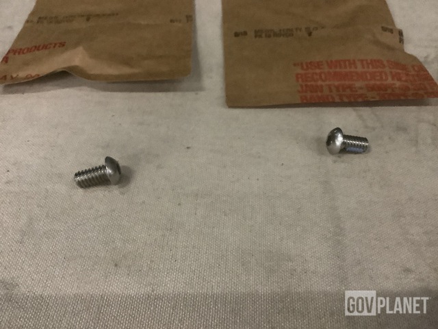 Surplus (666) Cap Screws, (55) Special Shaped Seals & (156) Cylinder ...