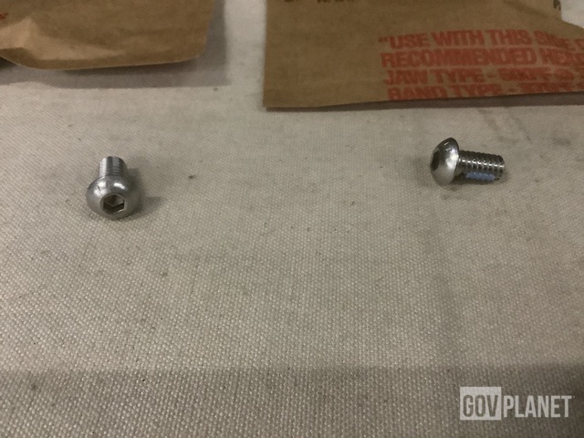 Surplus (666) Cap Screws, (55) Special Shaped Seals & (156) Cylinder ...