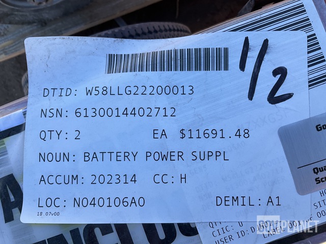 Surplus (2) Tesla Ground Power Units in Colorado Springs, Colorado ...