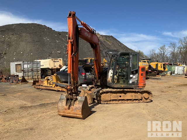 2014 (unverified) Hitachi ZX85USB-5N Tracked Excavator in Charlotte, North Carolina, United ...