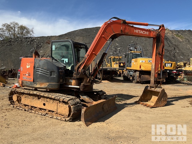 2014 (unverified) Hitachi ZX85USB-5N Tracked Excavator in Charlotte, North Carolina, United ...
