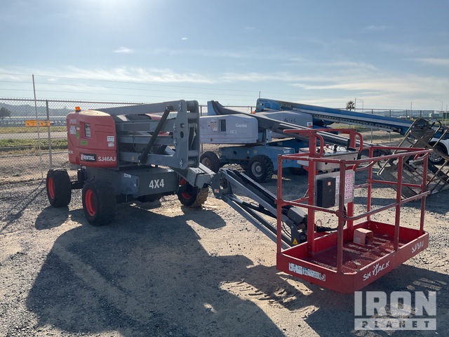 2017 (unverified) Skyjack SJ46AJ 4WD Diesel Articulating Boom Lift in ...