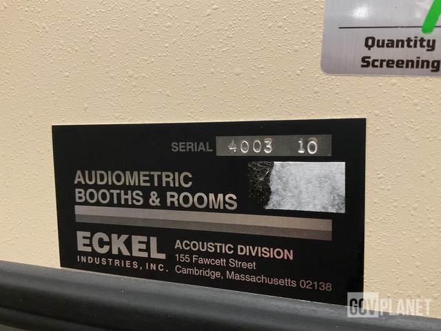 Eckel Industries Audiometric Exam Booth in North Las Vegas, Nevada ...