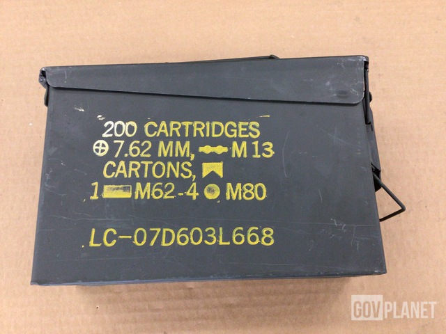 Surplus (131) M19A1 Ammo Cans- For 7.62mm & (3) Small Arms Storage ...