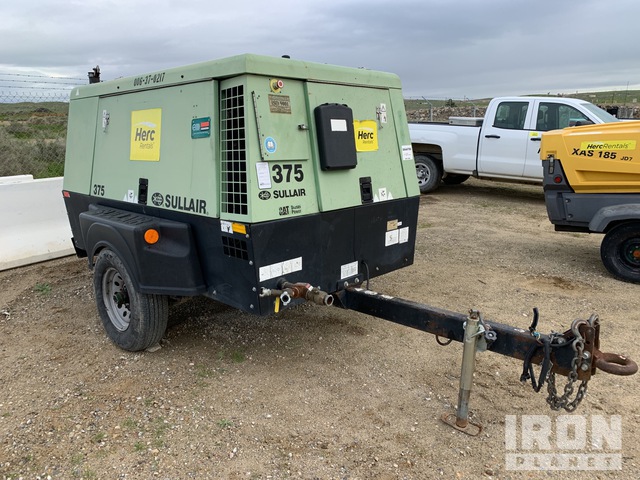 2011 Sullair 375 CA3 375 cfm Mobile Air Compressor in Taft, California ...