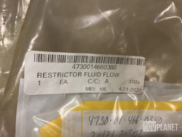 Surplus Honeywell 2-121-203-04 Fluid Flow Restrictor in North Las Vegas ...