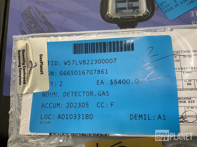 Surplus (2) RAE Systems MultiRAE Pro Multi-Threat Radiation & Chemical ...