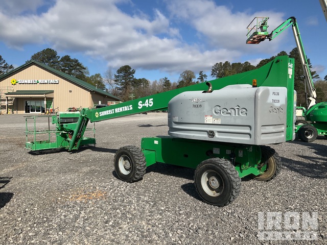 2015 Genie S45 4WD Diesel Telescopic Boom Lift in HOLLYWOOD, Alabama ...