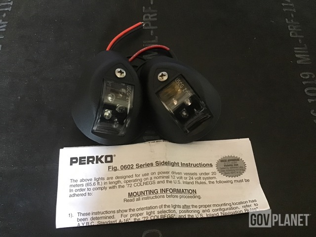 Surplus (5) Perko 602001BLK Boat Navigation Side Lights in Agat, Guam ...