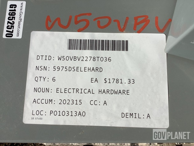 Surplus (6) Hammond Power C1F002LES Commercial Potted Distribution ...