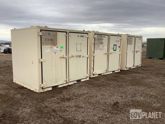 Surplus (3) AAR Mobility Systems ISU 90 Storage Containers in Red Rock ...