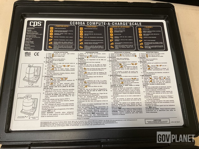 Surplus (9) CPS CC800A Compute-A-Charge Scales in North Las Vegas ...