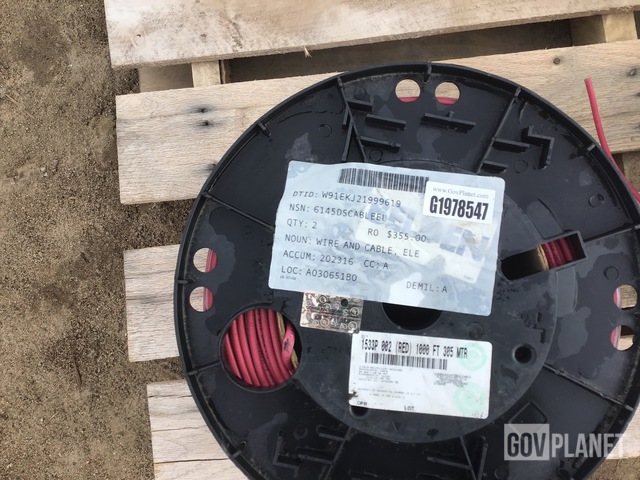 Surplus (2) Rolls of 1533P 002 (RED) Cable in Doyle, California, United ...