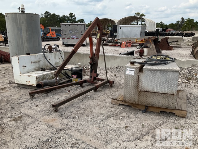 Quantity of (2) Bed Mounted Fuel Tanks & (1) Hydraulic Engine Hoist in ...