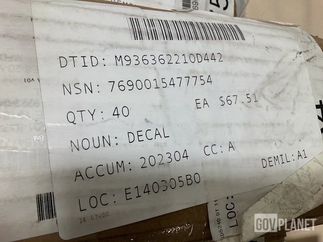 Surplus (40) Lynn Electronics 9222-0403 Identification-Data Plates in ...