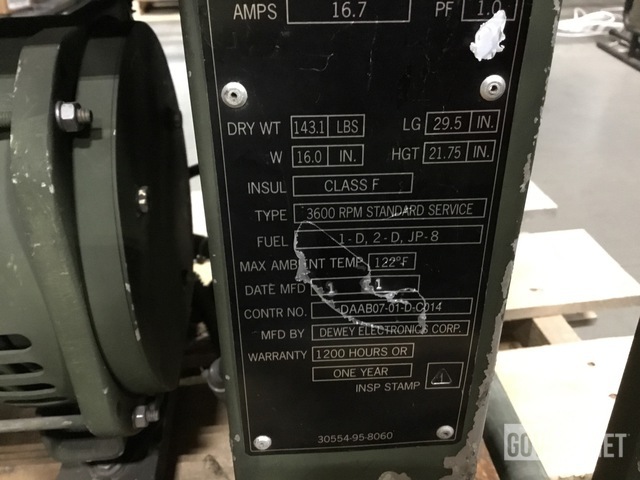 Surplus Dewey MEP-531A 2kW Gen Set in Chambersburg, Pennsylvania ...