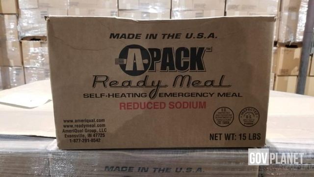Surplus A-Pack Reduced Sodium Self-Heating Emergency Meal (MRE) - 12 ...