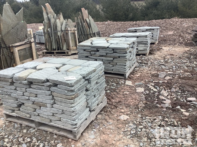 Quantity of (4) Pallets of 2 in Tumbled Irregular Flagstone in ...