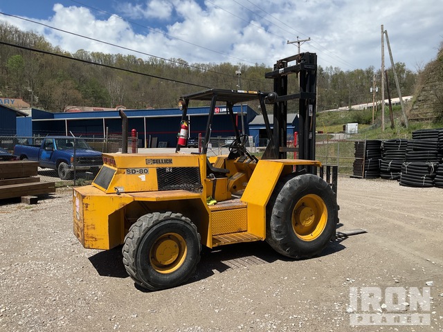 1989 Sellick SD-80 8000 lb 4x4 Rough Terrain Forklift in Elkview, West ...