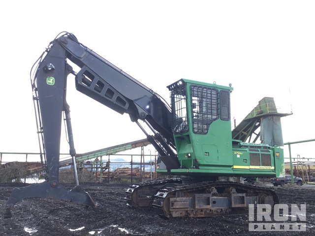 2012 John Deere 3754D Track Mounted Log Loader w/ Waratah 623C ...