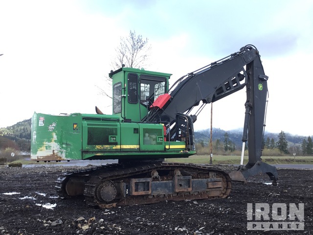 2012 John Deere 3754D Track Mounted Log Loader w/ Waratah 623C ...