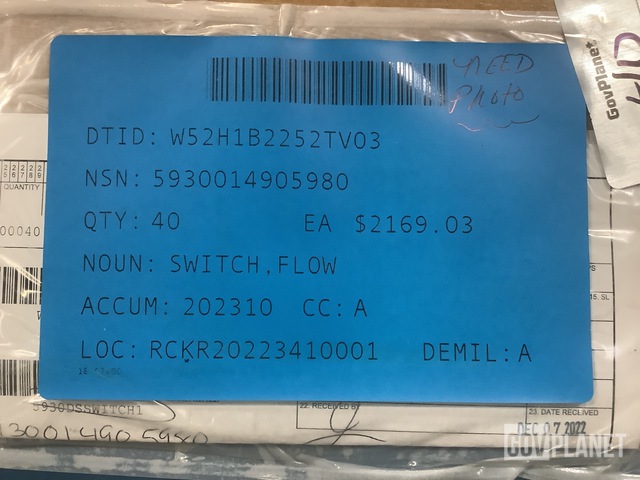 Surplus (40) Gems Sensors 118675 Shuttle-Type Flow Switches in North ...
