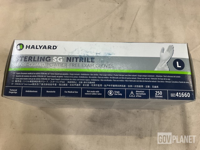 Surplus (9) Packages of Nitrile Exam Gloves, (1) COR Disposable Kit ...