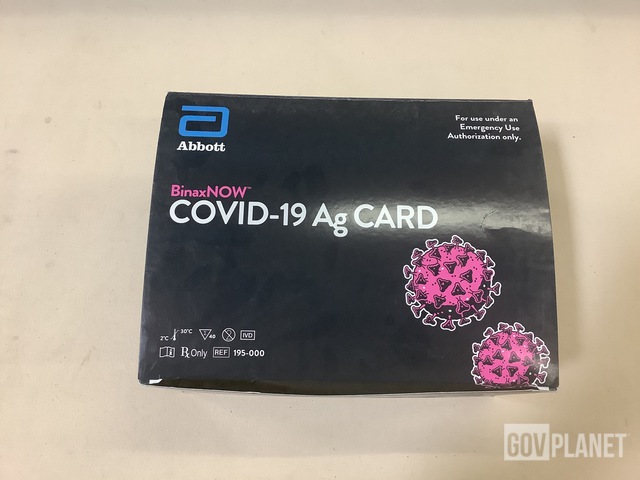 Surplus (54) Boxes of Abbott BinaxNOW Covid-19 Ag Card Rapid Test Kits ...