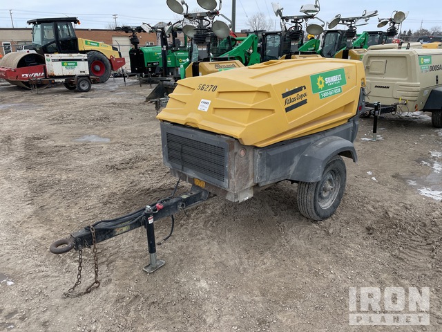 2010 Atlas Copco XAS 185 CD7 TBV Mobile Air Compressor in WINNIPEG ...