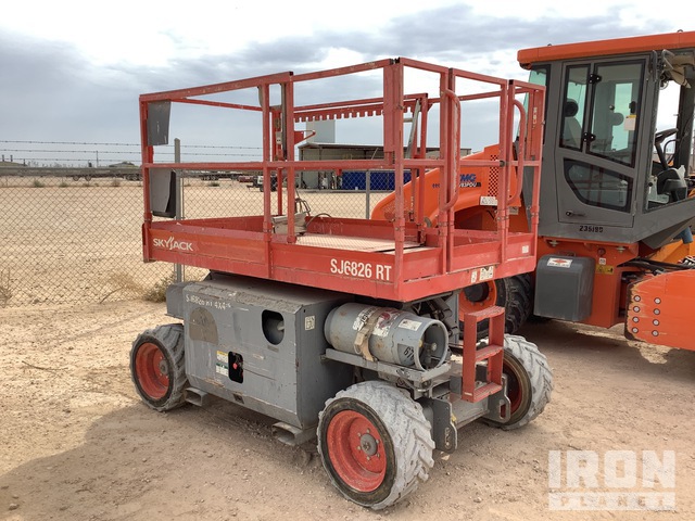 2014 Skyjack SJ6826 RT 4x4 Dual Fuel Scissor Lift in Midland, Texas ...