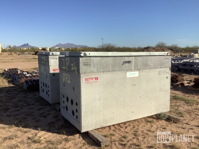 Surplus (2) Jensen Precast Electrical Vaults in Red Rock, Arizona ...