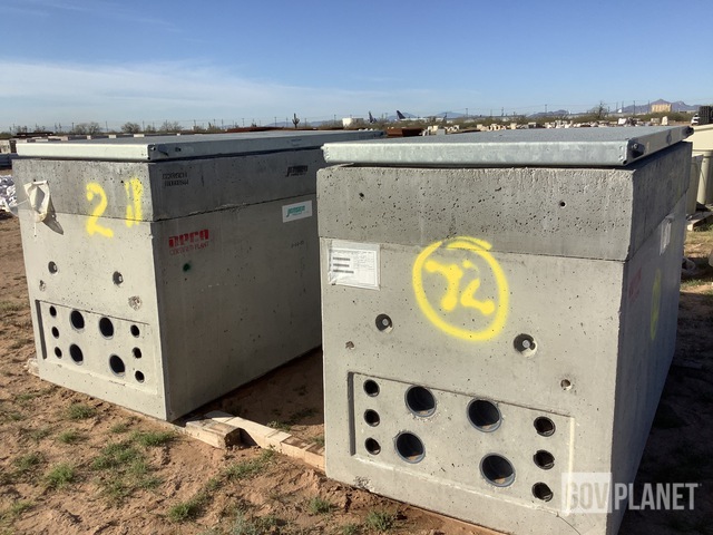 Surplus (2) Jensen Precast Electrical Vaults in Red Rock, Arizona ...