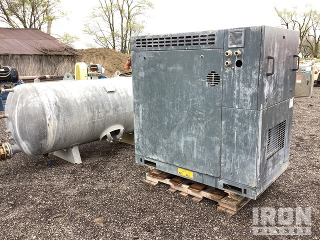 2018 Atlas Copco GA90 WHE 562 cfm Skid-Mounted Electric Air Compressor ...