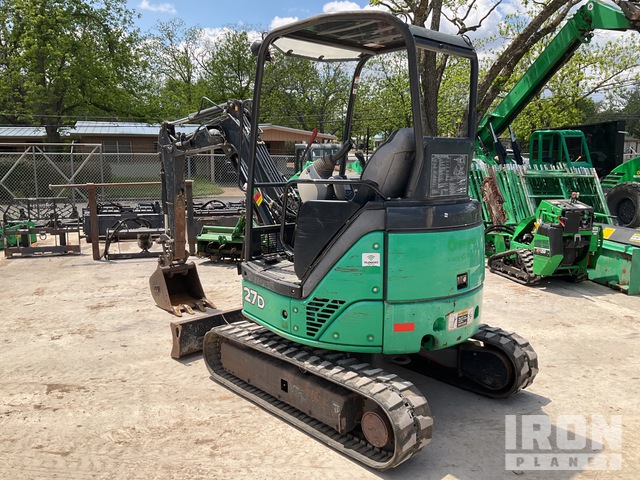 2014 John Deere 27D Mini Excavator in Fredericksburg, Texas, United ...