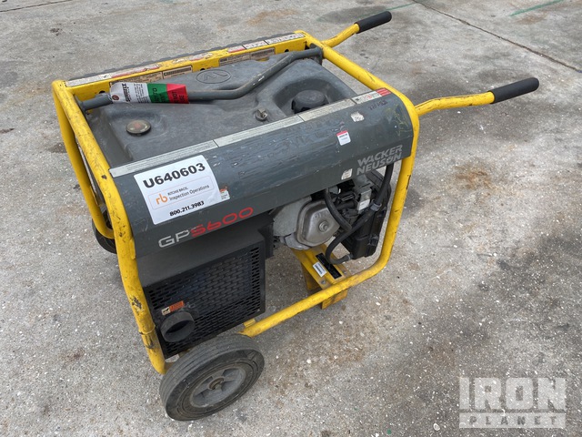 2016 Wacker Neuson GP5600A 5.6 kW Portable Generator Set in West Palm ...