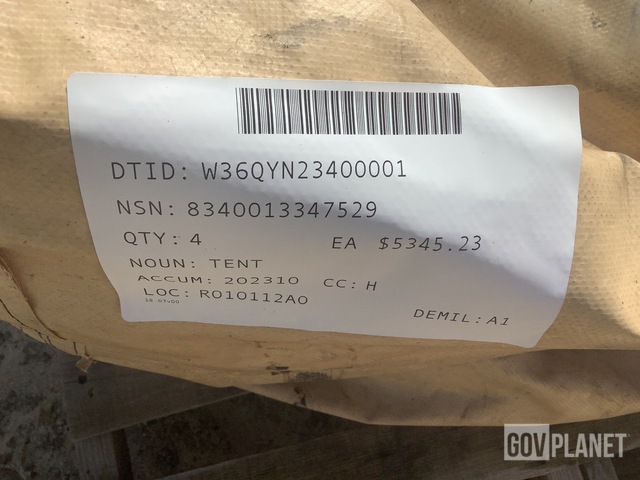 Surplus (4) 5-4-6340-2 Modular Command Post Tents in Fayetteville ...