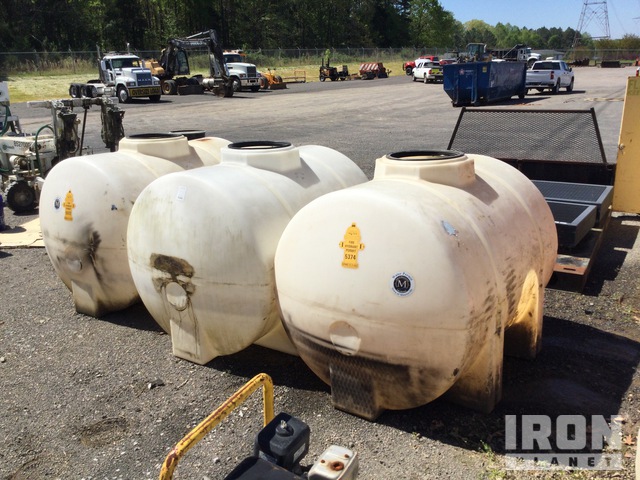 Quantity of (3) 500 gal Horizontal Plastic Water Tanks in Cornelius ...