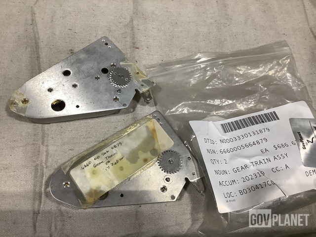 Surplus (2) Gear Train Assemblies, (20) Electrical Contacts & Assorted ...
