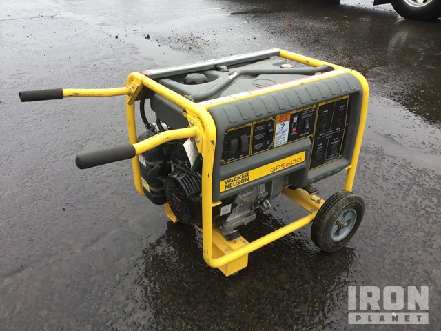 2016 Wacker Neuson GP5600A 5.6 kVA Portable Generator Set in SALEM ...