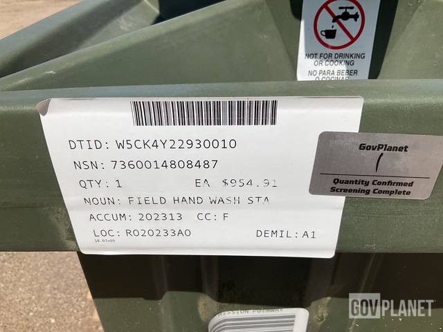 Field Hand Washing Station in Abilene, Kansas, United States ...
