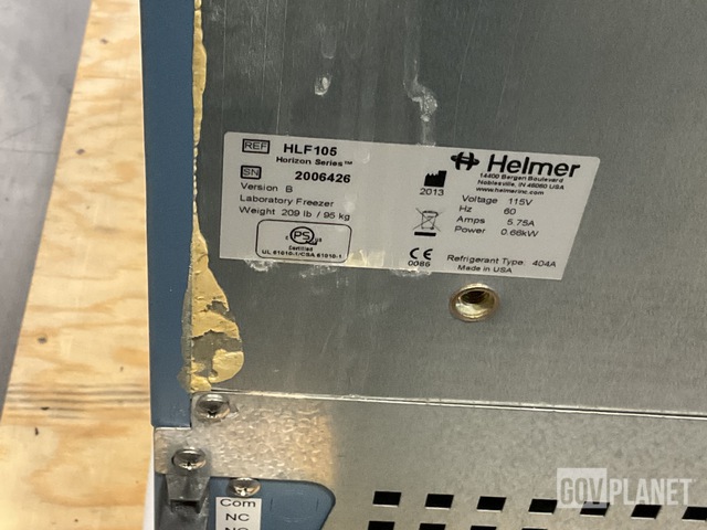 Surplus Helmer HLF105 Laboratory Freezer in Chambersburg, Pennsylvania ...
