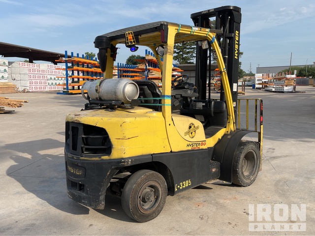 2015 Hyster H80FT 8000 lb Pneumatic Tire Forklift in Houston, Texas ...