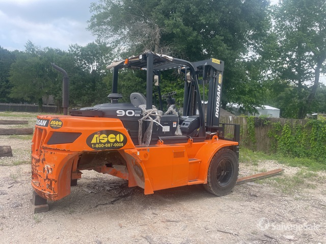 2021 (unverified) Doosan D90S-7 19000 lb Diesel Pneumatic Tire Forklift ...