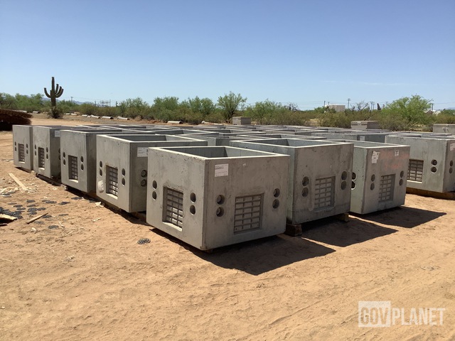 Surplus (15) Oldcastle Precast 504-BL Electrical Vaults in Red Rock ...