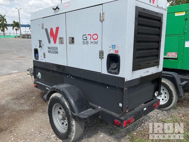 2019 Wacker Neuson G70 58 kW Mobile Generator Set in Florida City ...