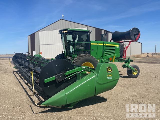 2012 John Deere D450 35 ft Swather in Estevan, Saskatchewan, Canada ...